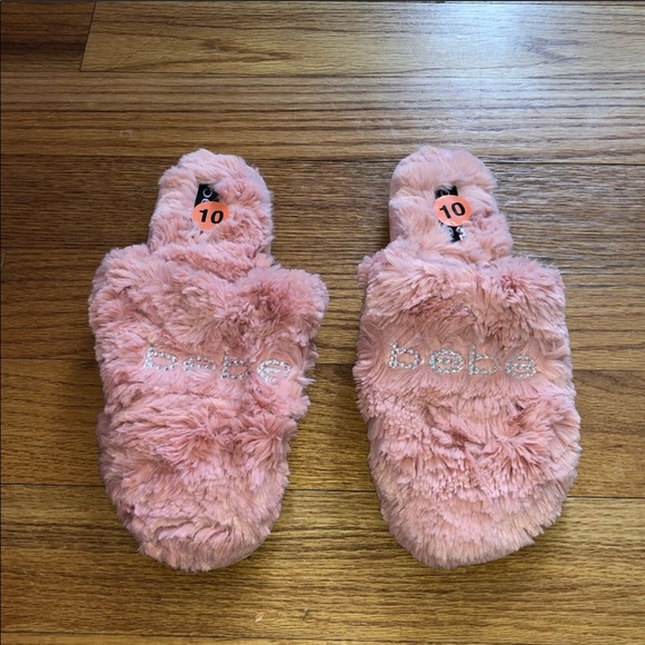 bebe | Shoes | Bebe Furry Slides | Poshmark